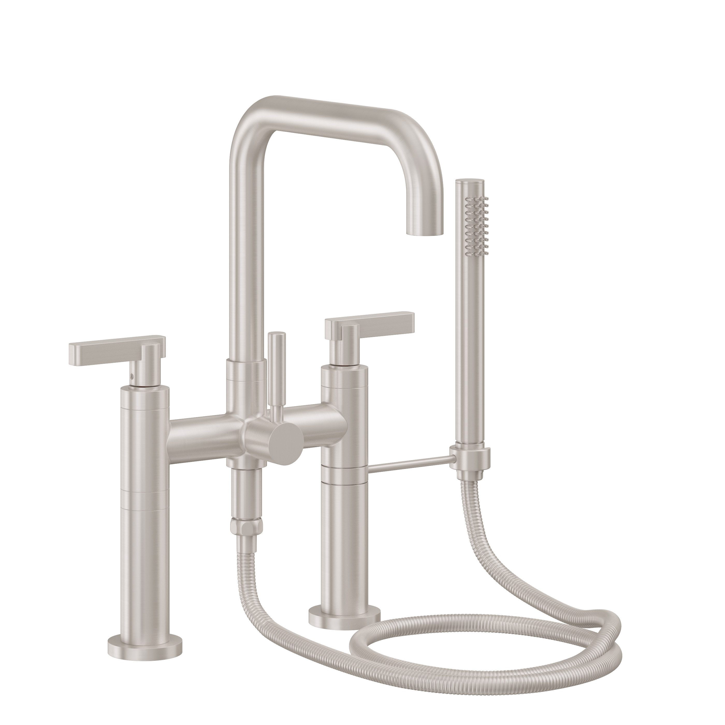 Contemporary Deck Mount Tub Filler - Quad Spout - 1208-XX.FR ...