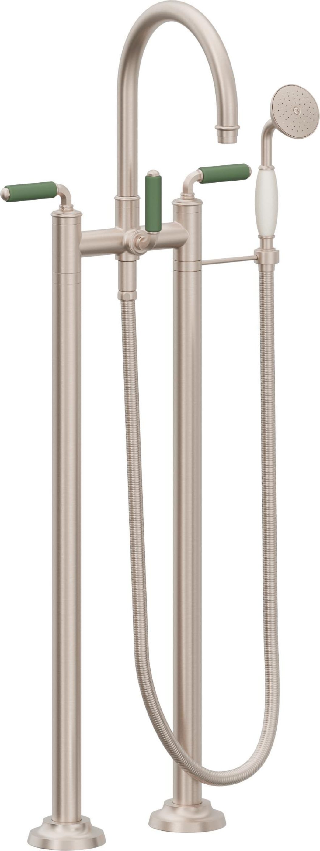 Traditional Floor Mount Tub Filler - Arc Spout - 1303-XX.FR ...