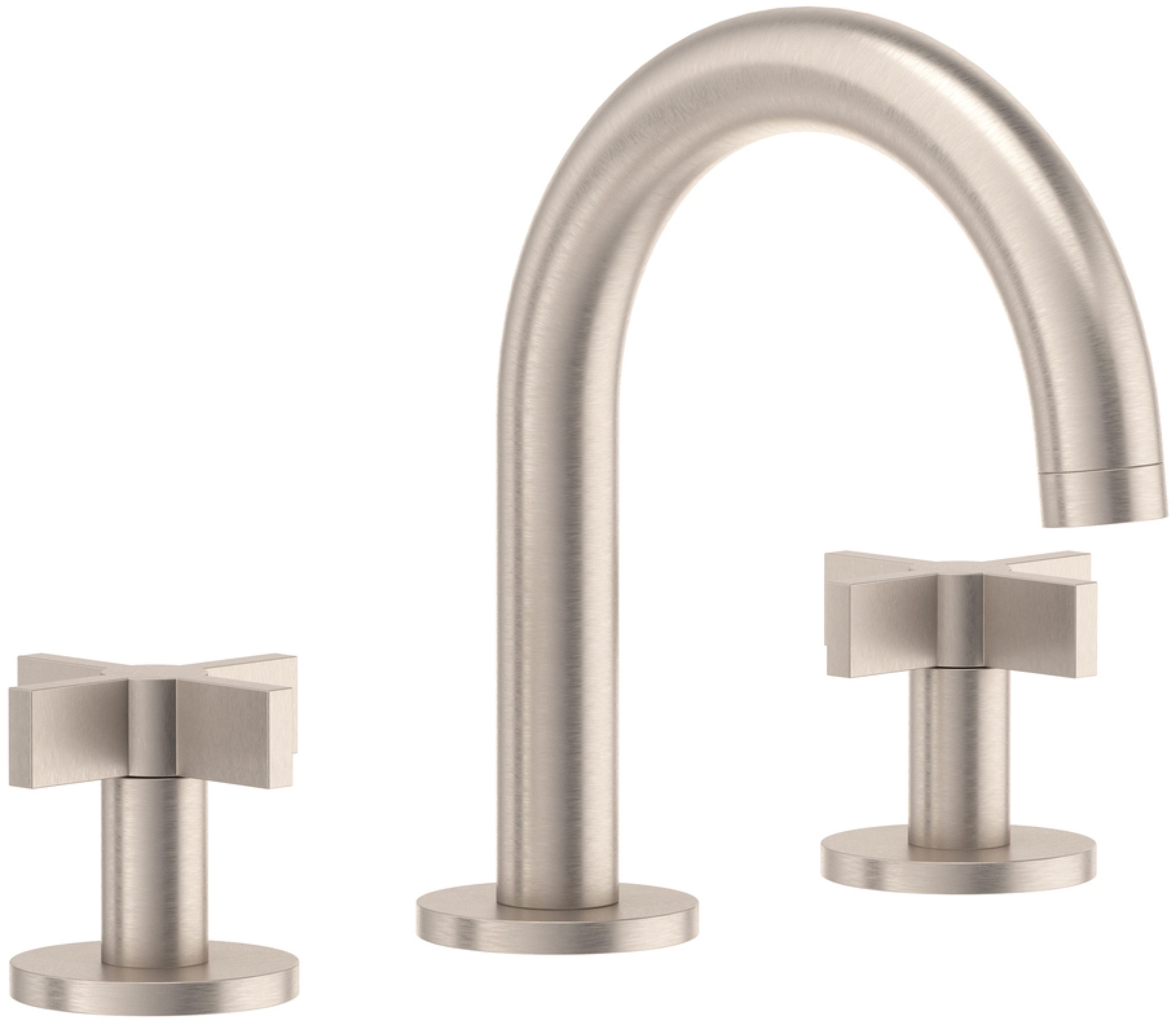 8" Widespread Lavatory Faucet - Medium Spout and Cross Handle - 4002MX ...