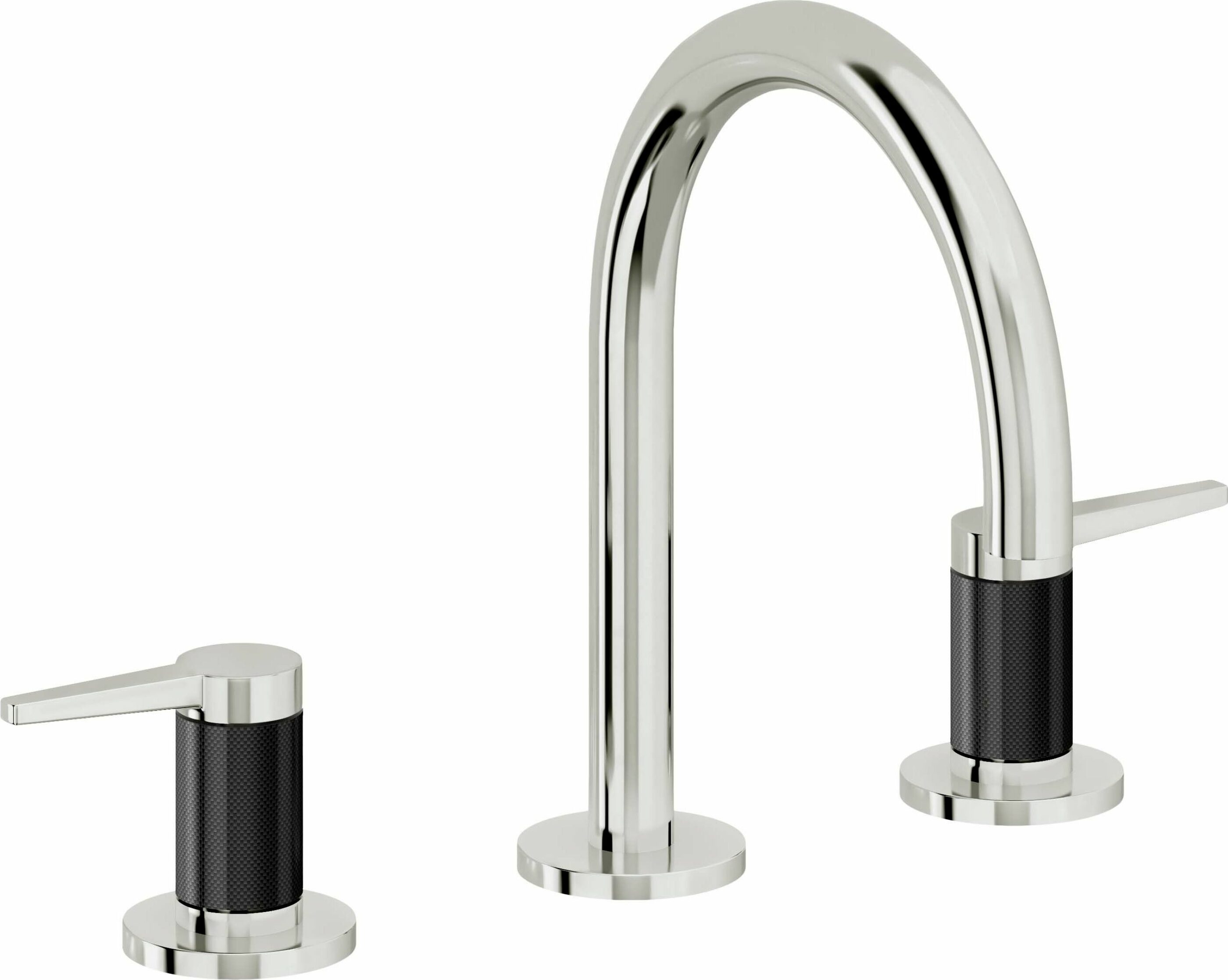 8" Widespread Lavatory Faucet - High Spout; Carbon Fiber Insert - 5302F ...