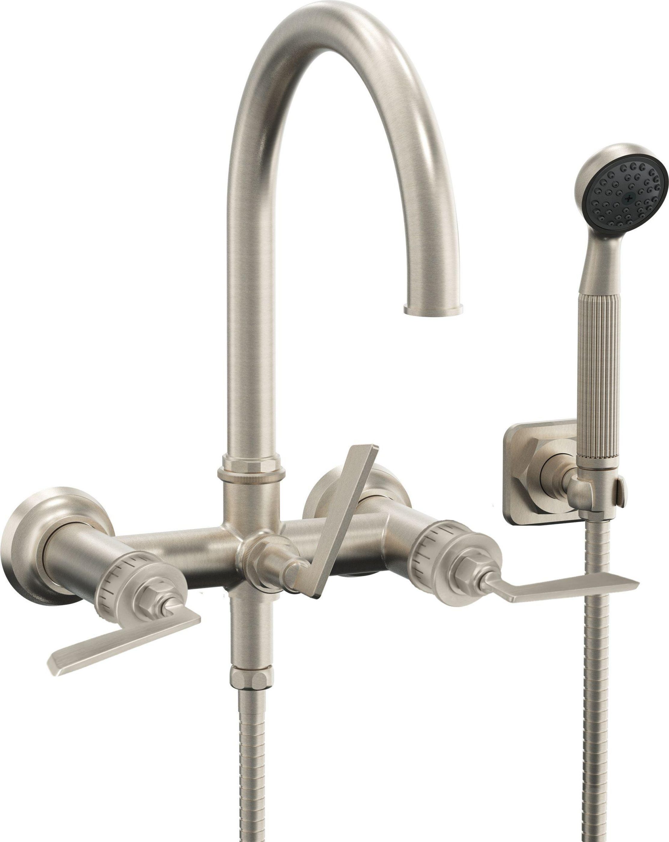 Wall Mount Tub Filler High Spout - 8608-ETW.FR - California Faucets