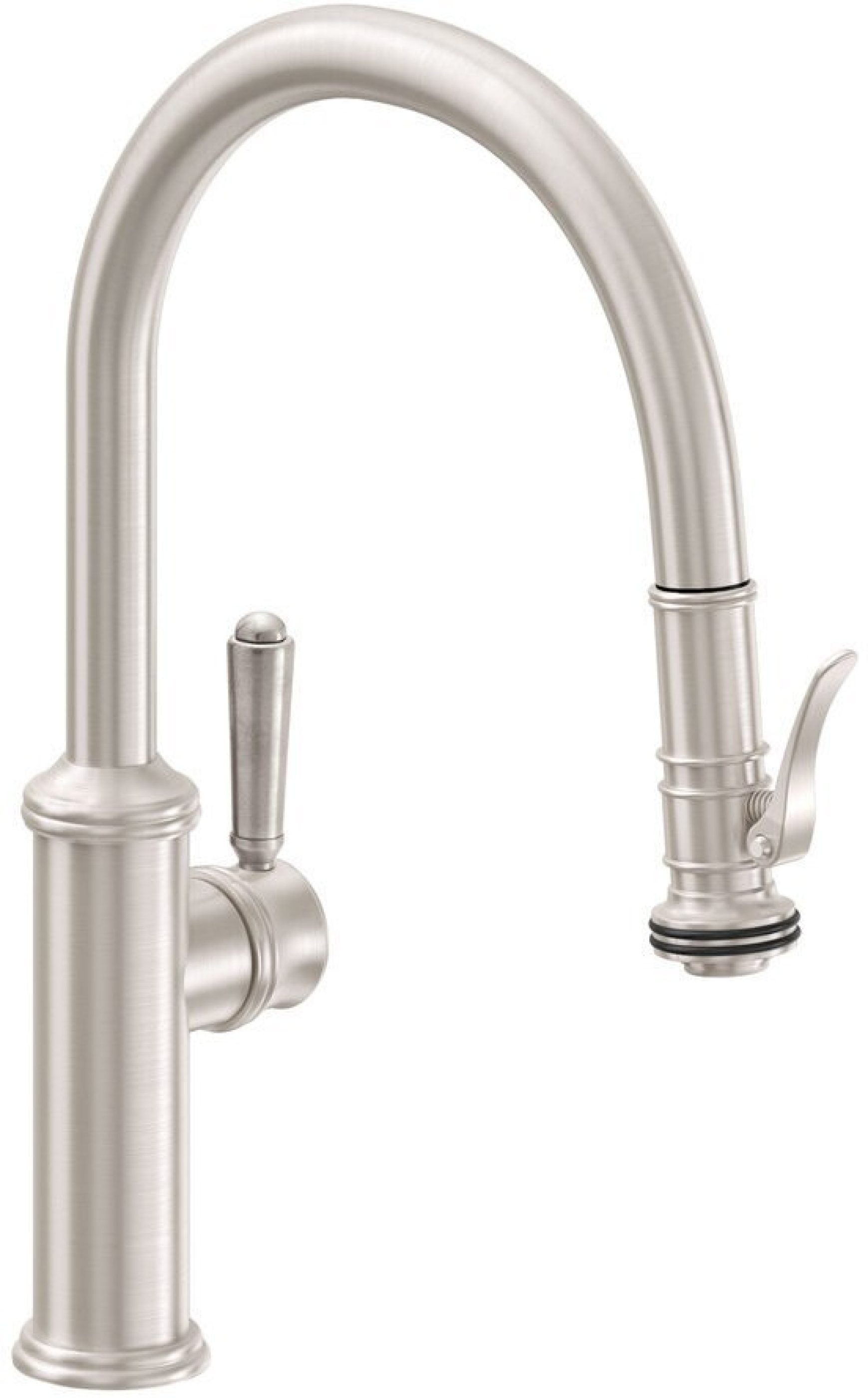 Pull-Down Kitchen Faucet with Squeeze Handle Sprayer - Low Spout - K10 ...