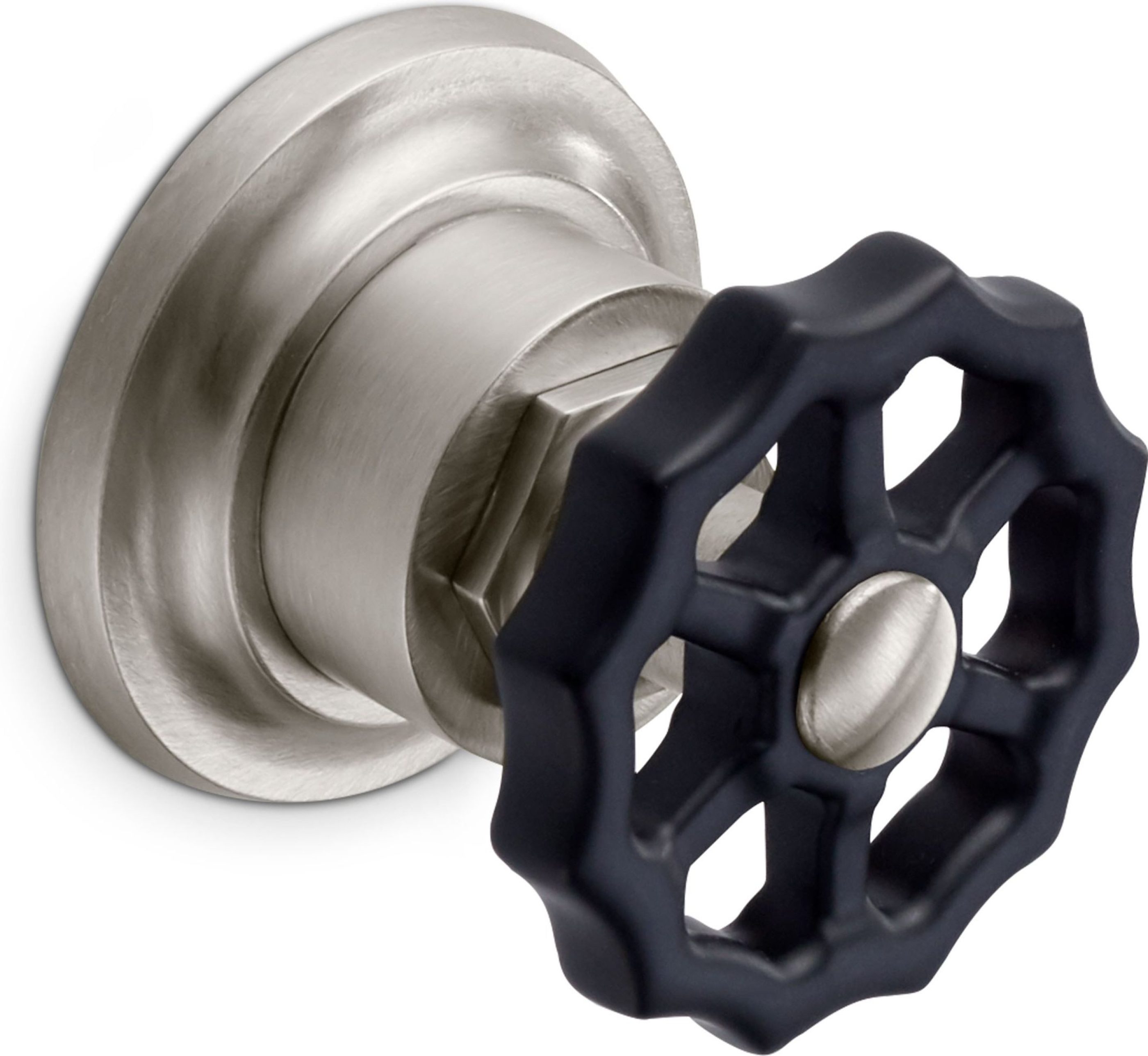 Wall or Deck Handle Trim Only - Black Wheel Handle - TO-80WB-W ...