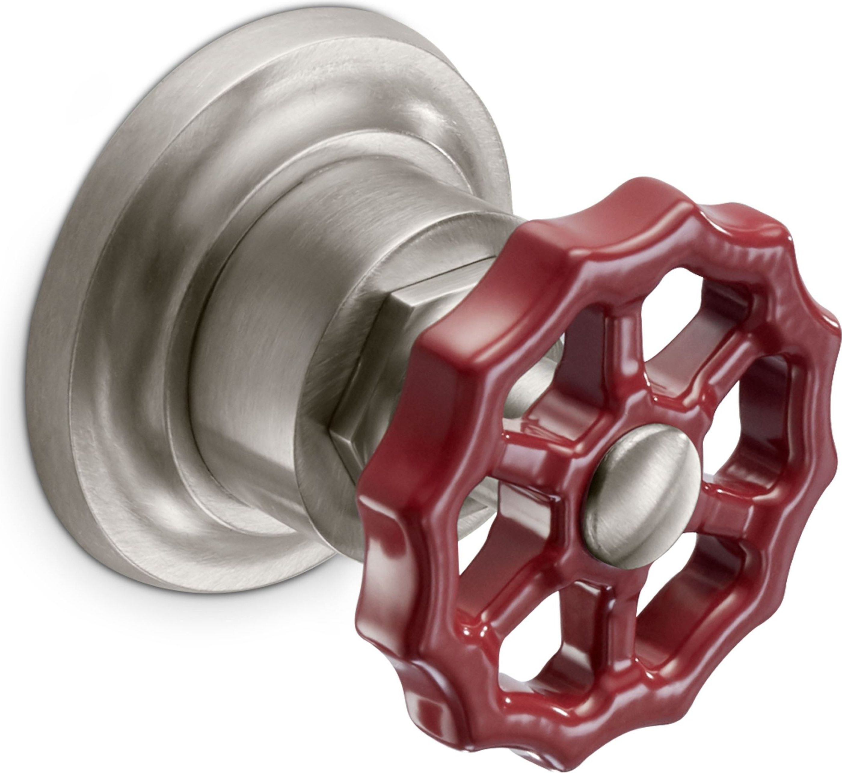 Wall or Deck Handle Trim Only - Red Wheel Handle - TO-80WR-W ...